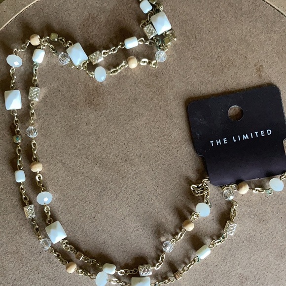 The Limited | Jewelry | Nwt The Limited Gold Necklace With Neutral ...